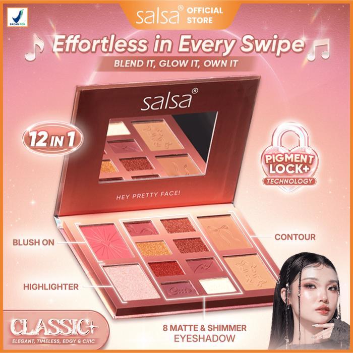 Jual [BUY 1 GET 4] SALSA Rhapsody Makeup Kit Set - 12in1 Makeup Palet ...