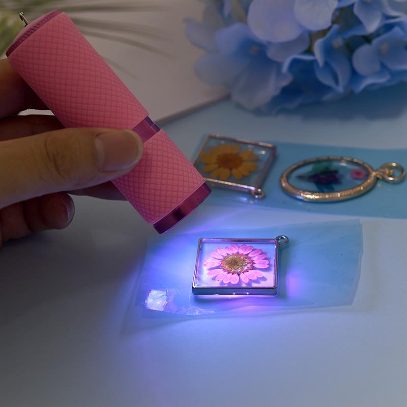 Jual UV Flashlight 9 Led Ultra Violet Torch Light Lamp DIY Epoxy Resin ...