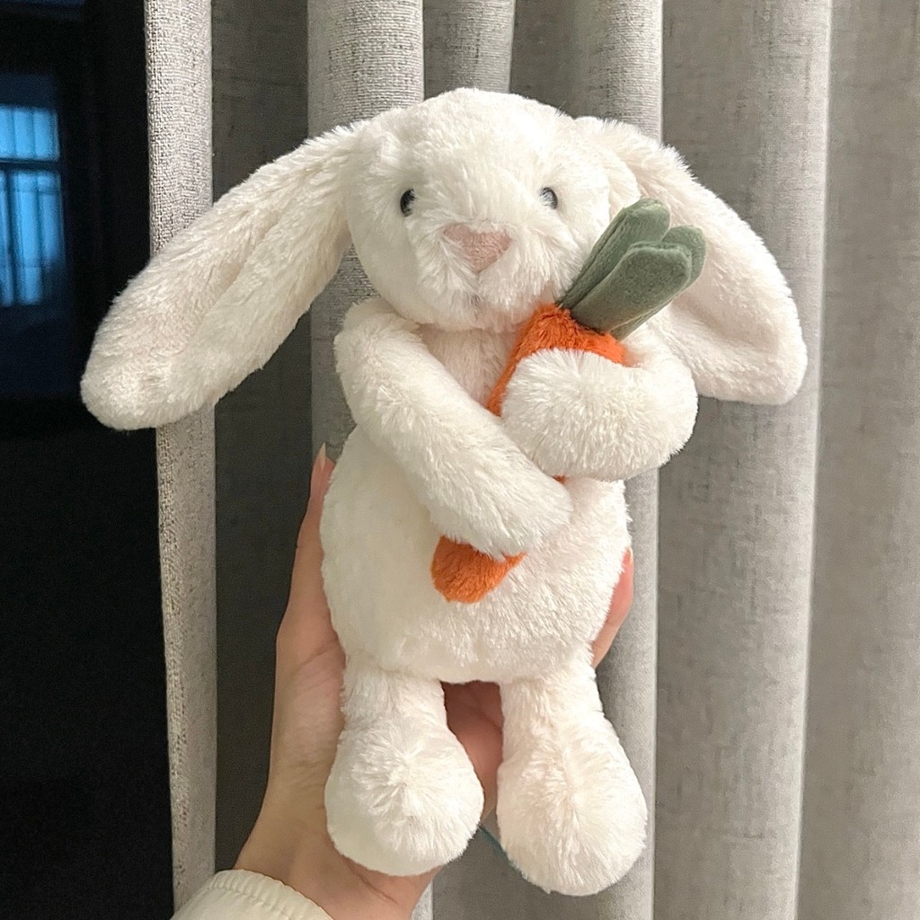 Jual 30cm Jellycat Adorably Bunny Hold Carrot Doll Soft Stuffed Animal ...