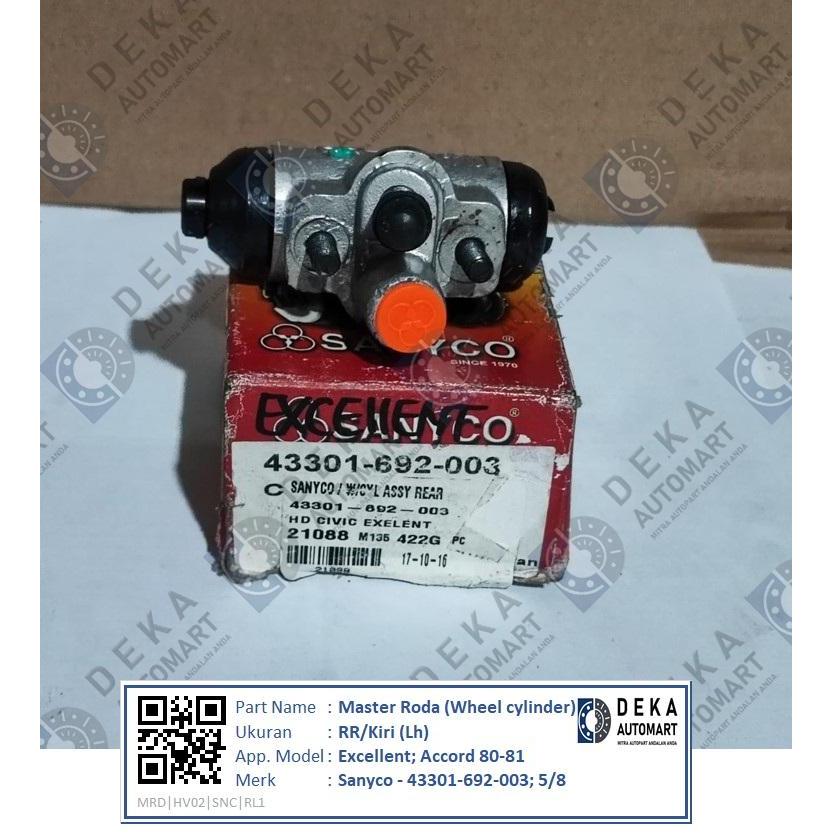 Jual Master Roda (Wheel cylinder) Sanyco Belakang/Kiri (Lh) untuk ...