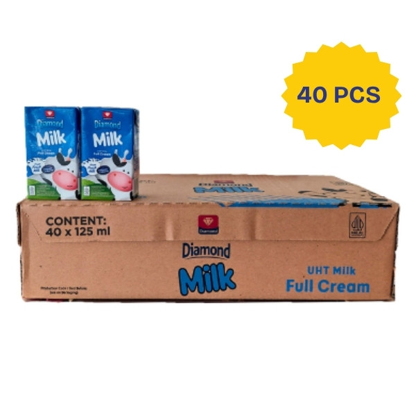 Jual DIAMOND MILK UHT FULL CREAM 40 X 125 ML KARTON | Shopee Indonesia