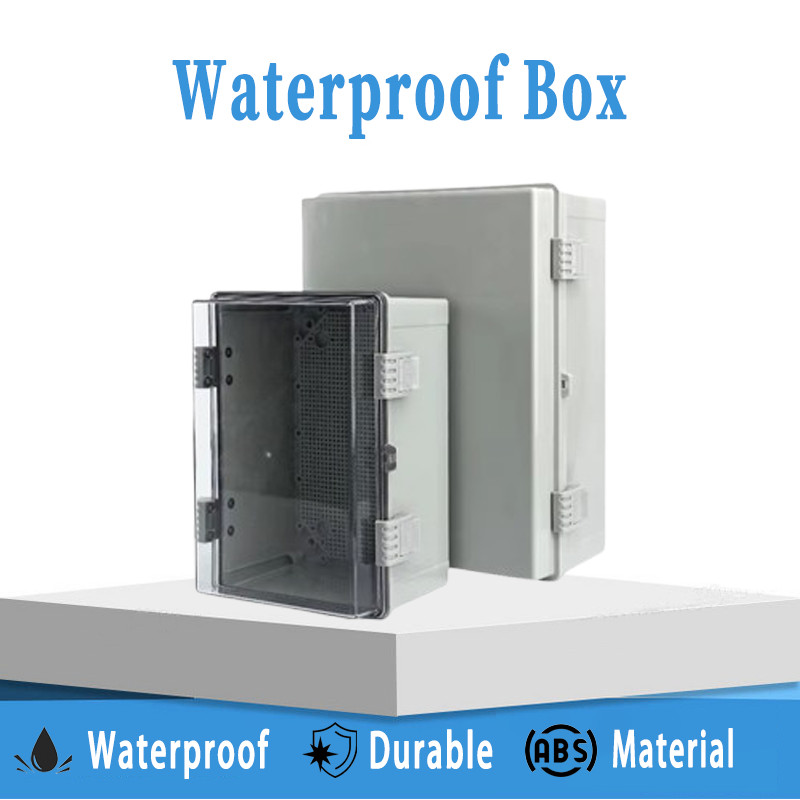 Jual Ip66 Waterproof Gray/Transparent Abs Enclosure Electrical Junction ...