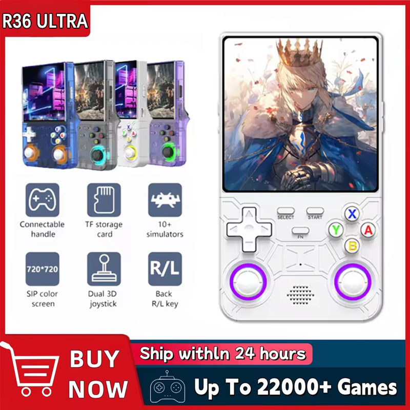 Jual 2025 New R36 ULTRA Open Source Video Game Console Linux System4 ...