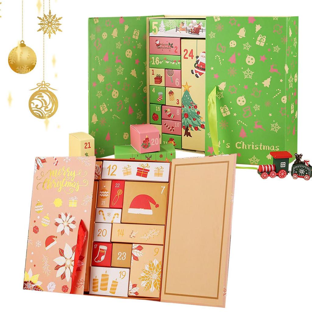 Jual Christmas Countdown Calendar Box 24-Day 2025 Empty Calendars ...