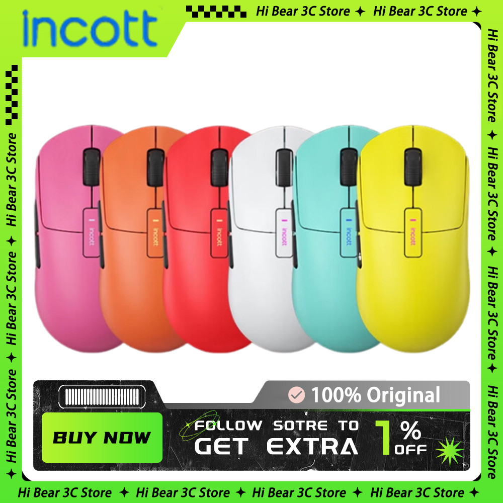 Jual Incott G23 Pro Wireless Mouse PAW3950 Sensor Switch Hot Swap 8K ...
