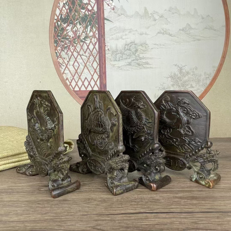 Jual Bronze Four Beasts Eight Trigrams Qinglong White Tiger Zhuque ...