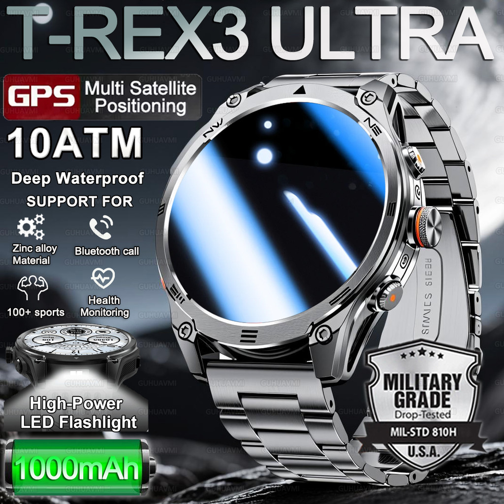 Jual New Military Smart Watch 1000Mah Battery GPS trace Compass 10ATM Waterproof Tactics Sport ...