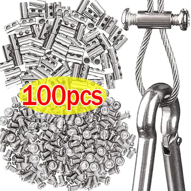 Jual Double Hole Wire Rope Clamps Clothesline Suspension Cable Clamp ...