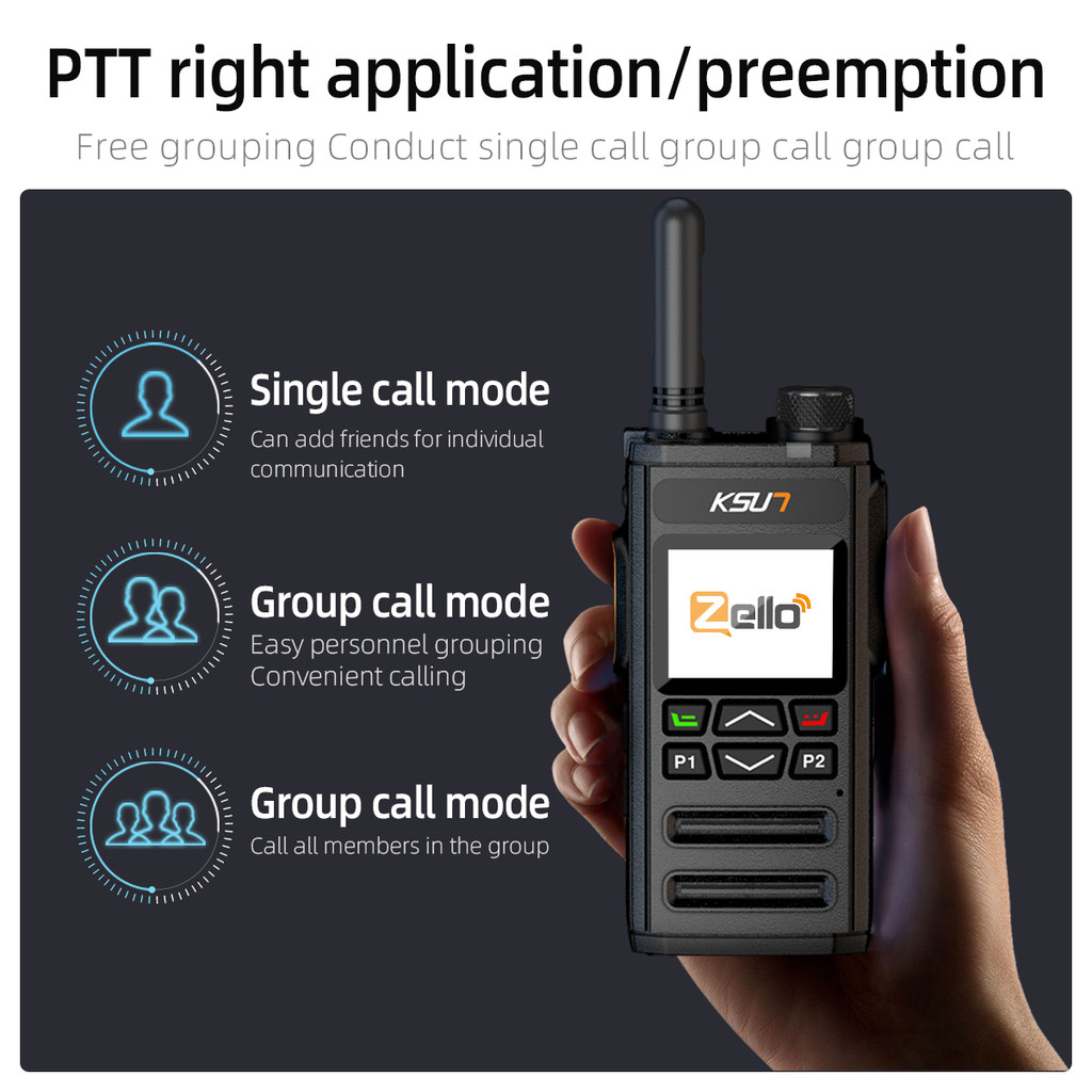 Jual KSUN ZL35 sim card poc radio long range zello mobile phone 4g lte ...