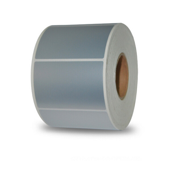 Jual Matte Silver Waterproof Label Paper 60*80mm 500pcs/Roll Thermal ...