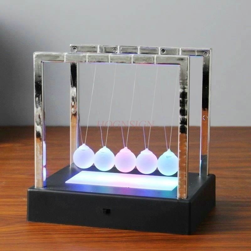 Jual Cradle Balance Balls, LED Swinging Physics Science Pendulum Balls ...