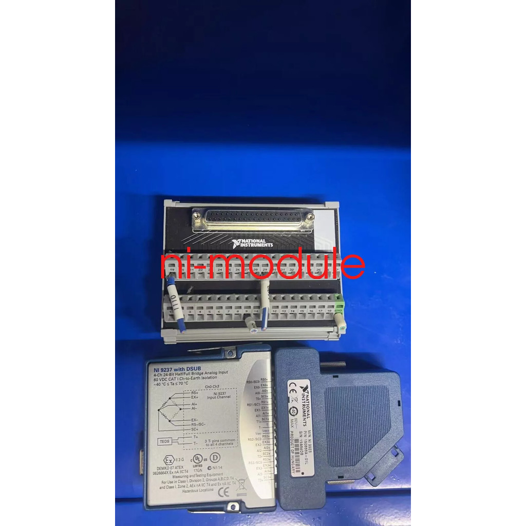 Jual National Instruments Ni 9237 Bridge Analog Input Module+Ni-9923 ...