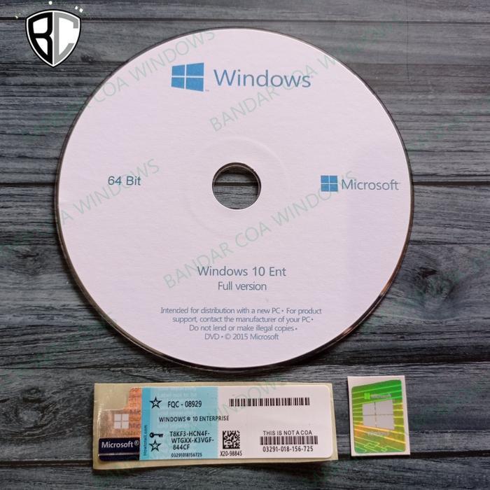 Jual Windows 10 Enterprise 32/64 Bit - Digital Licence With Stiker Key ...