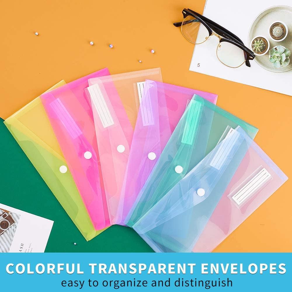 Jual 5 Packs B6 Clear Envelopes File Folder Bill Bag Pencil Case with ...
