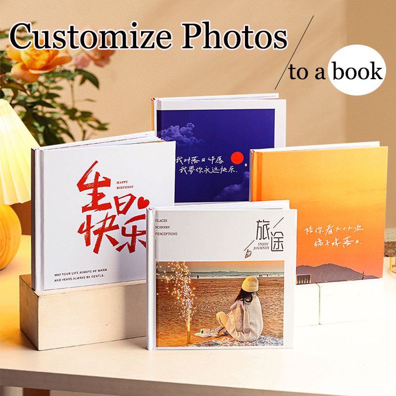 Jual 8inch Hard Covers Photo Album Personal Customize Scrapbook Photo ...