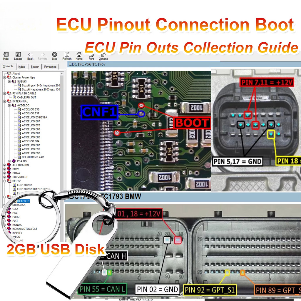 Jual Ecu Pinout Connection Boot Ecu Pinouts Software Collection Repair ...