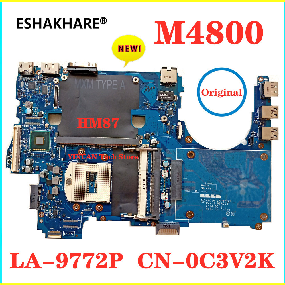 Jual VAQ10 LA-9772P FOR Dell Precision M4800 Laptop Motherboard LA ...
