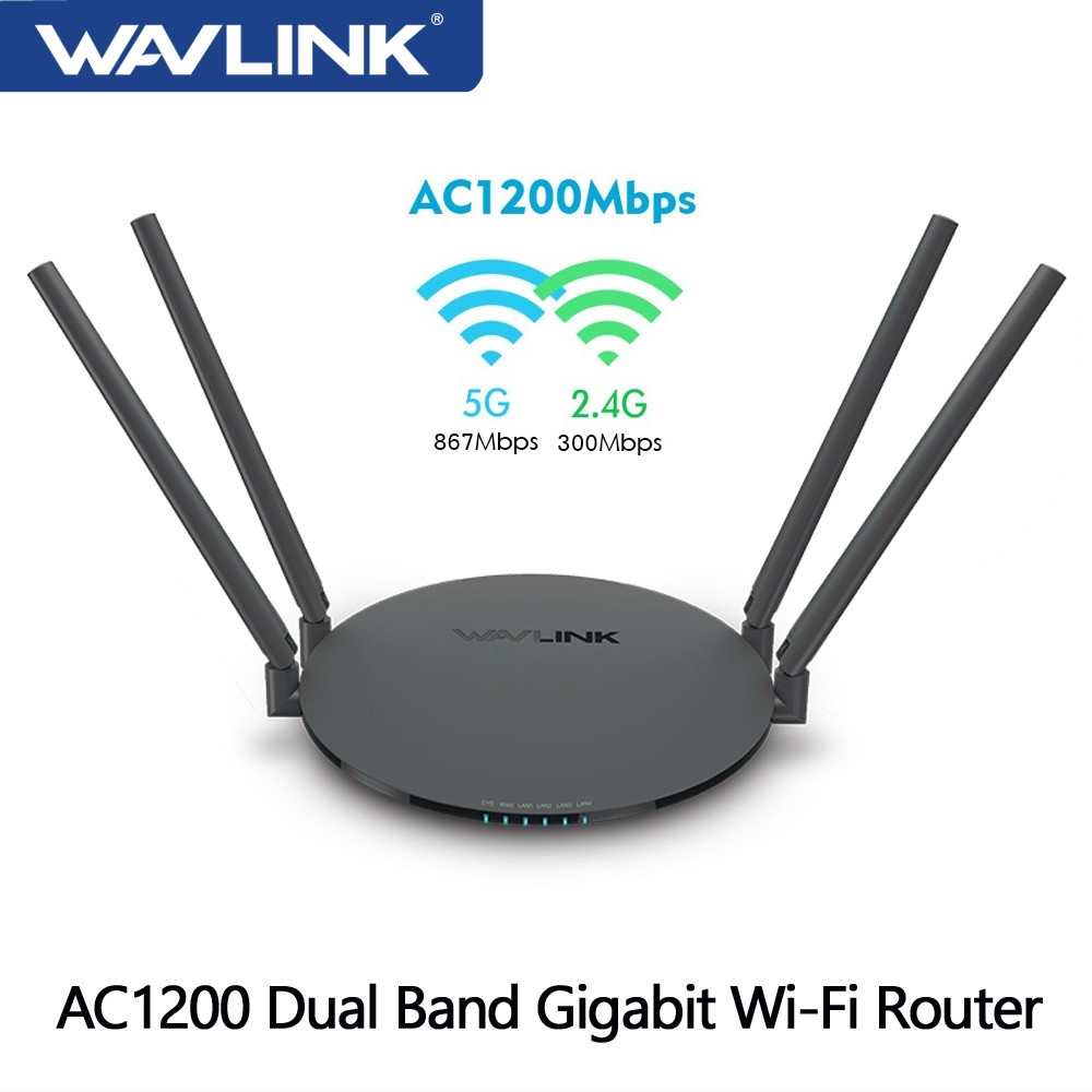 Jual Wavlink Ac1200 Dual Band Wi-Fi Router Gigabit Ethernet Router 5Ghz ...