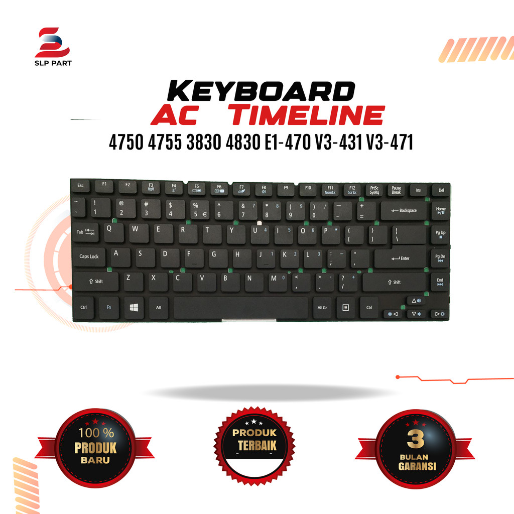 Jual Keyboard Acer Timeline 4750 4755 model 3830 4830 E1-470 V3-431 V3 ...