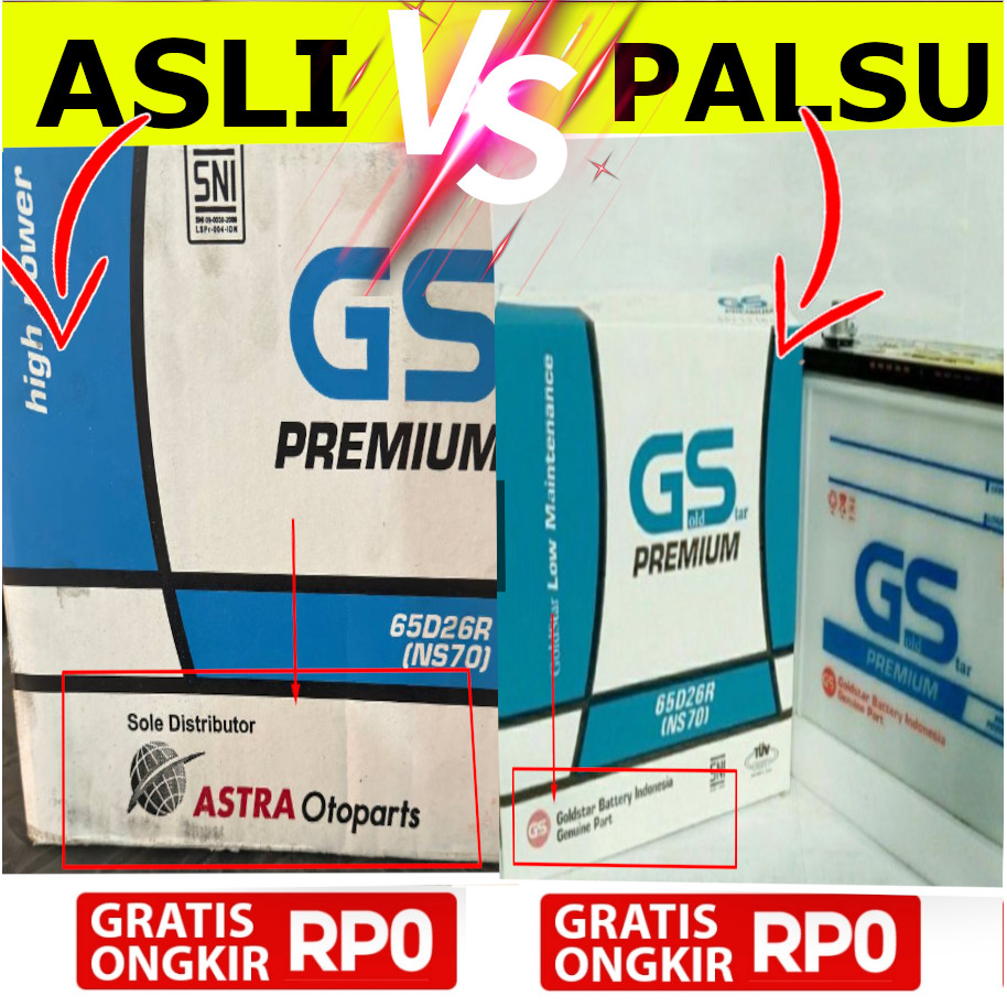 Jual Aki Mitsubishi Pajero Sport ORIGINAL NS70 / 65D26R Asli Original ...