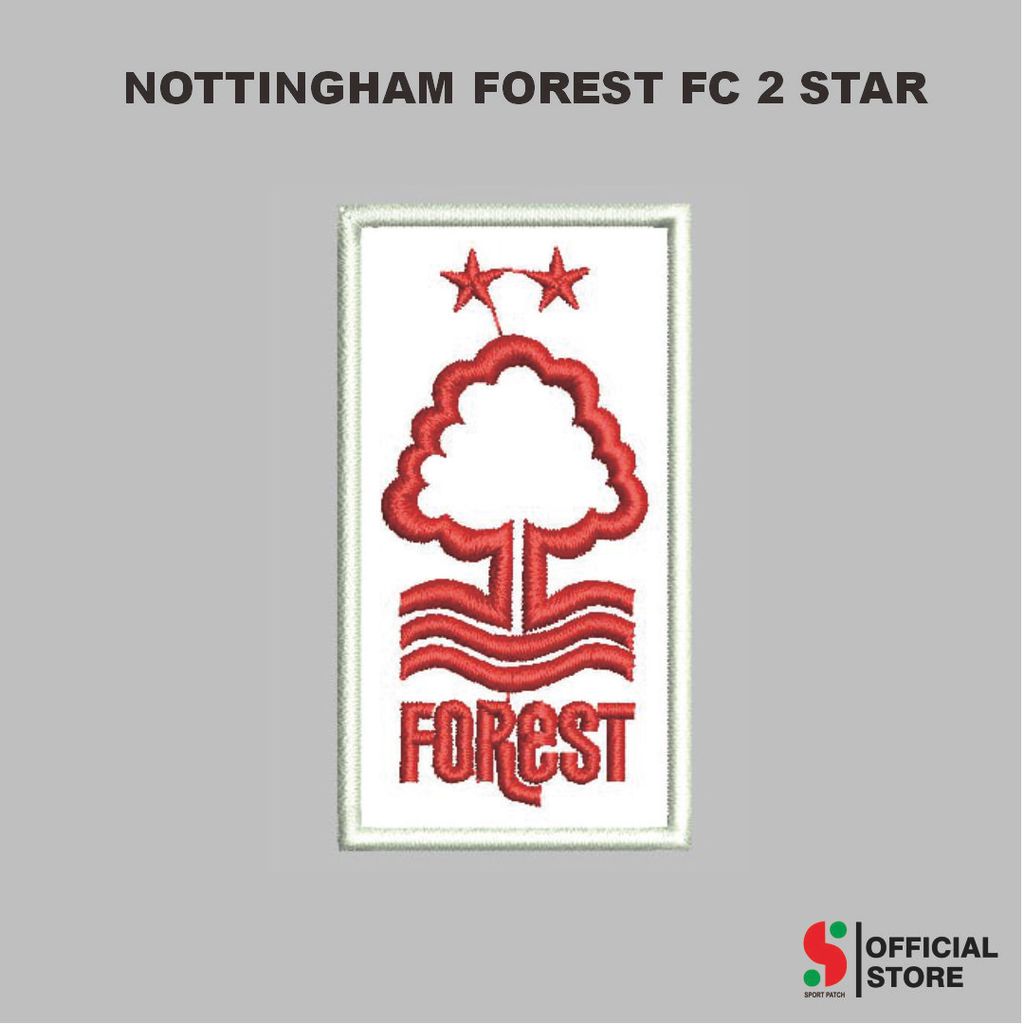 Jual SPORT-618 PATCH NOTTINGHAM FOREST FC 2 STAR BORDIR KOMPUTER LOGO ...