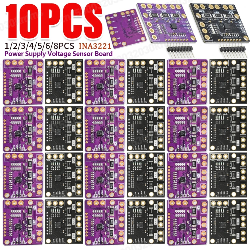 Jual 1-10Pcs Ina3221 Power Monitoring Control Sensor Module I2C Smbus ...