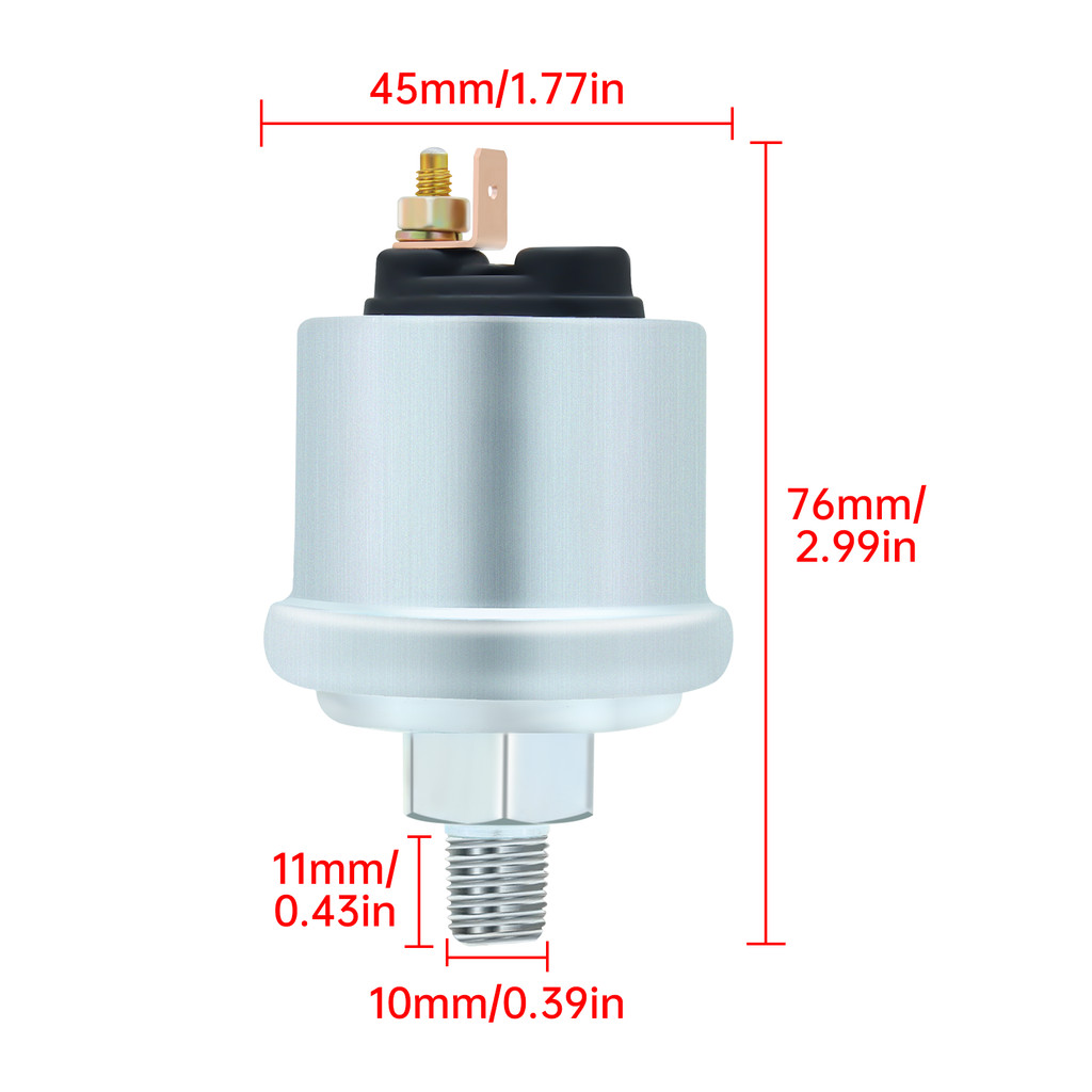 Jual 0-7Bar Oil Pressure Sensor 1/8Npt Oil Pressure Sensor Oil Press ...