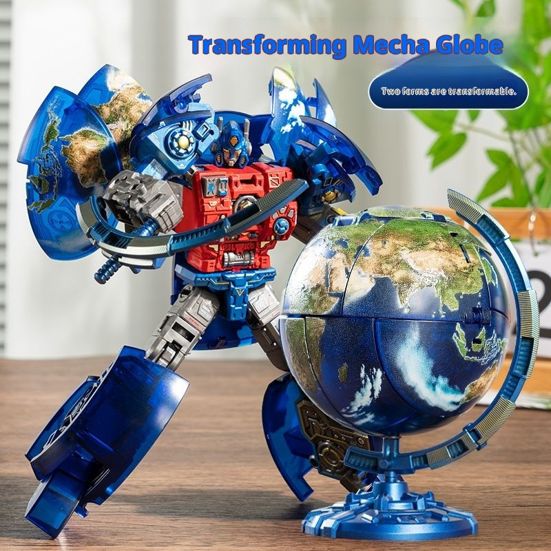 Jual Transforming Toy Globe Primus Optimus Prime Bumblebee Boy Robot ...