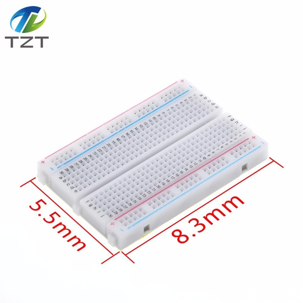 Jual 400 Tie Points Solderless PCB Breadboard Mini Universal Test ...