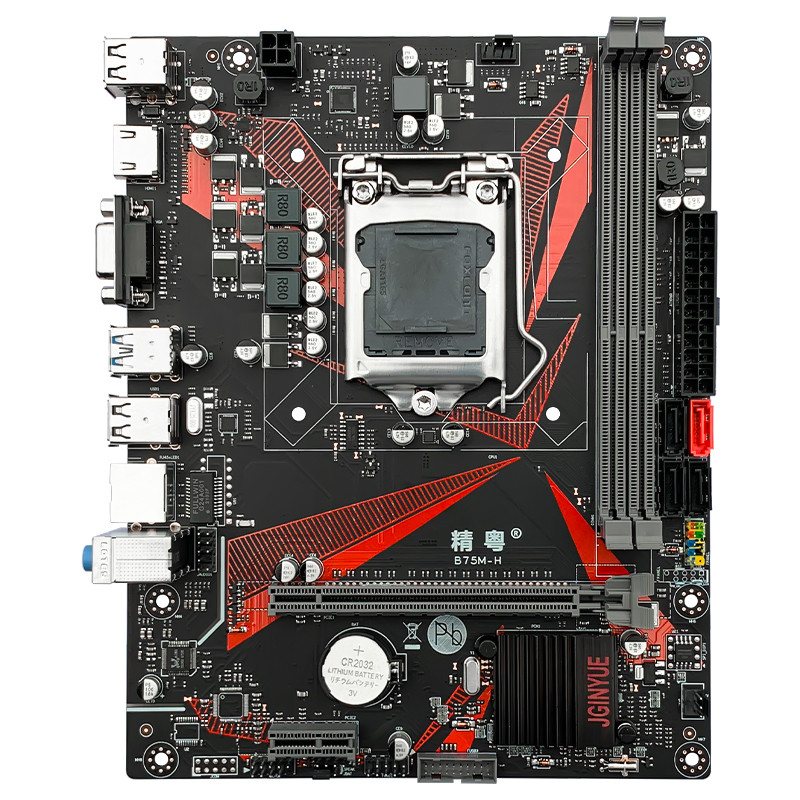 Jual JGINYUE B75 M-ATX Motherboard Intel LGA 1155 i3 i5 i7 E3 DDR3 1600MHz 16GB M.2 NVME SATA ...