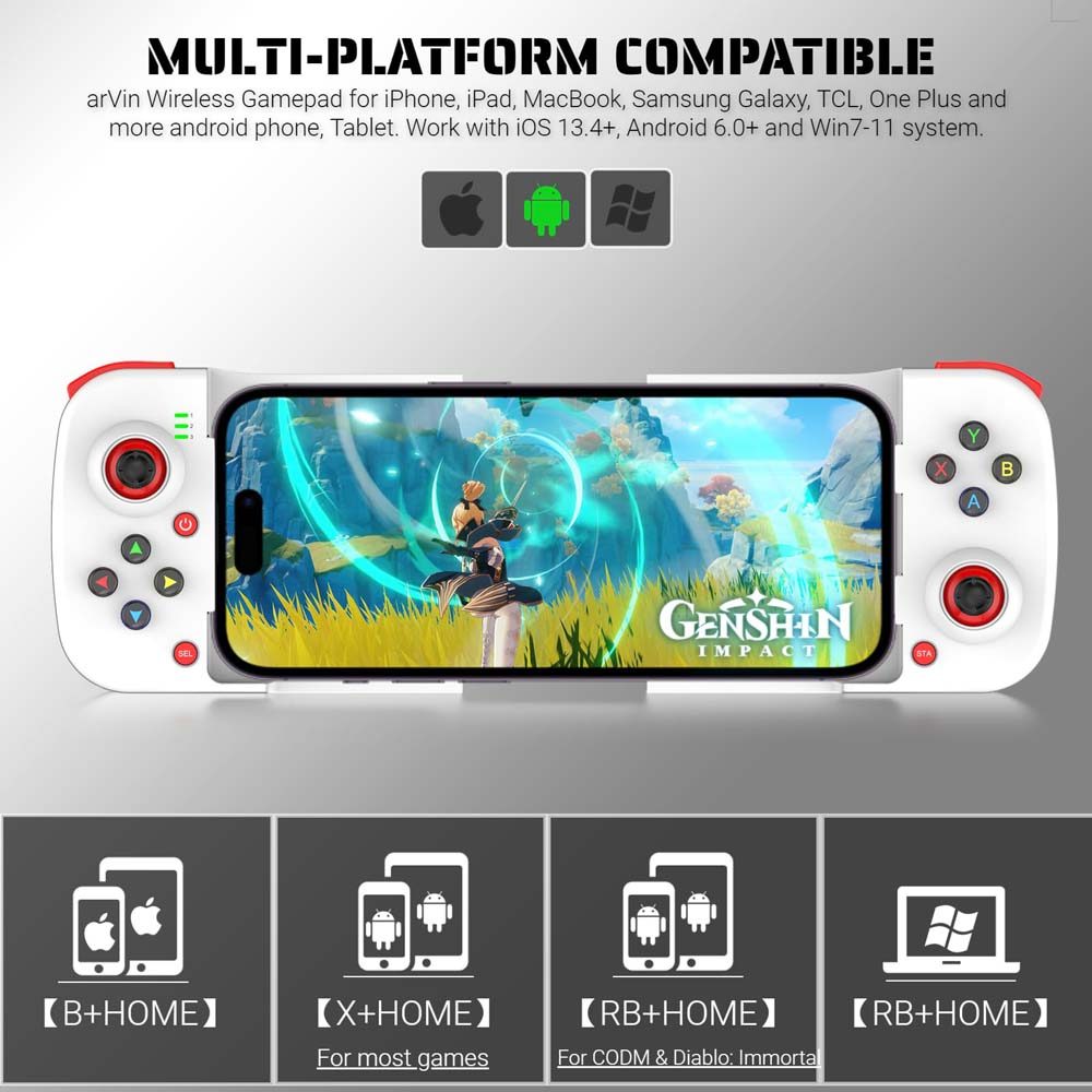 Jual D3 Mobile Game Controller BSP-D3 Gamepad Wireless Telescopic for ...