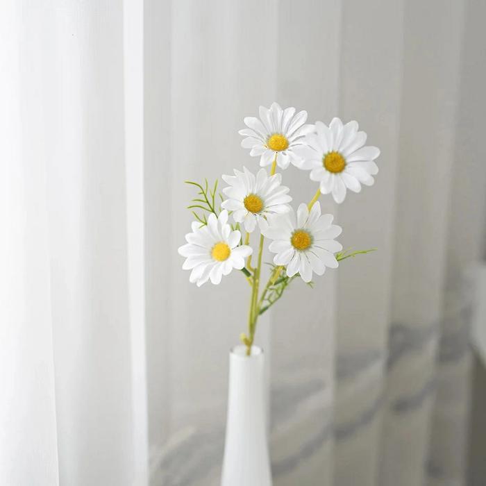 Jual Bunga Daisy Dutch Cosmos Artificial Silk Import - White Original ...