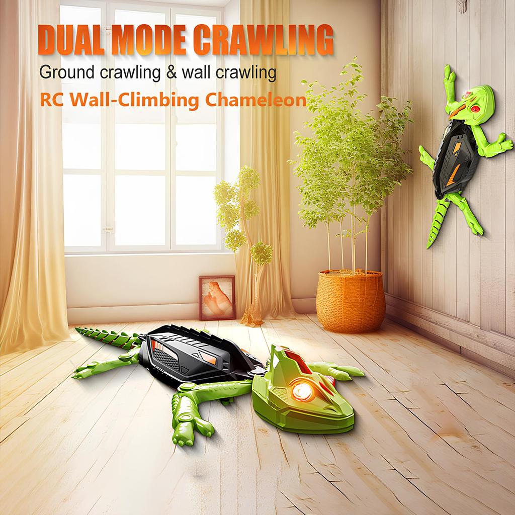 Jual Wall Climbing Rc Gecko Toy, Rechargeable Remote Control Lizard ...