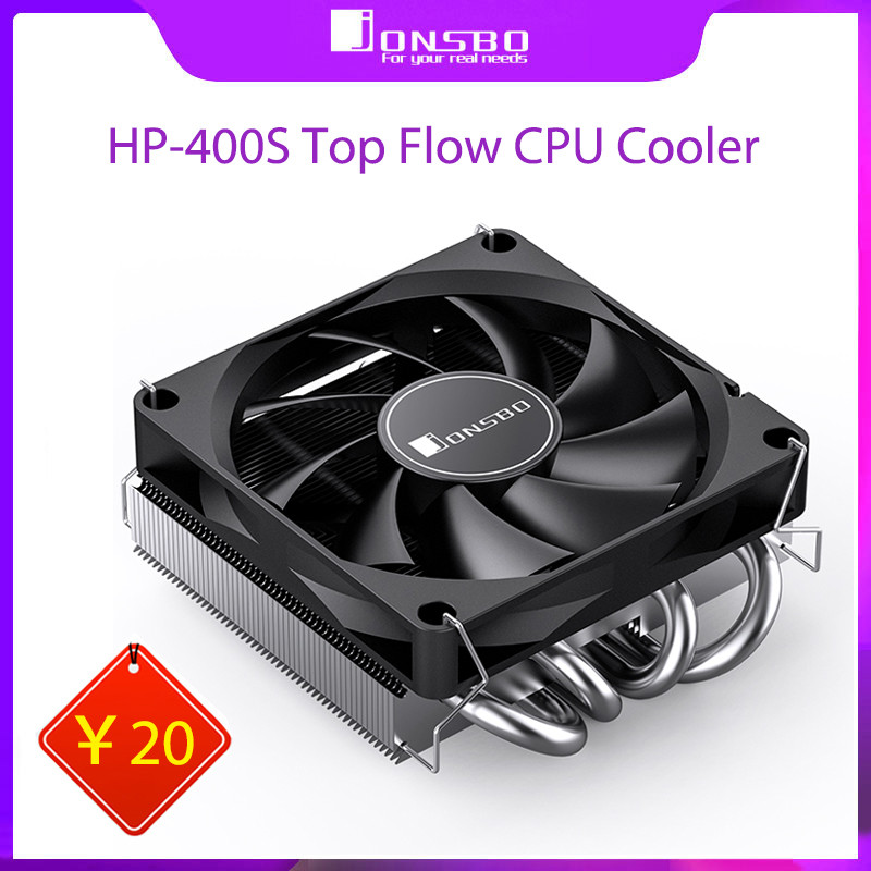 Jual Jonsbo HP-400S Top Flow CPU Cooler Low Profile 4 Heatpipe Air ...