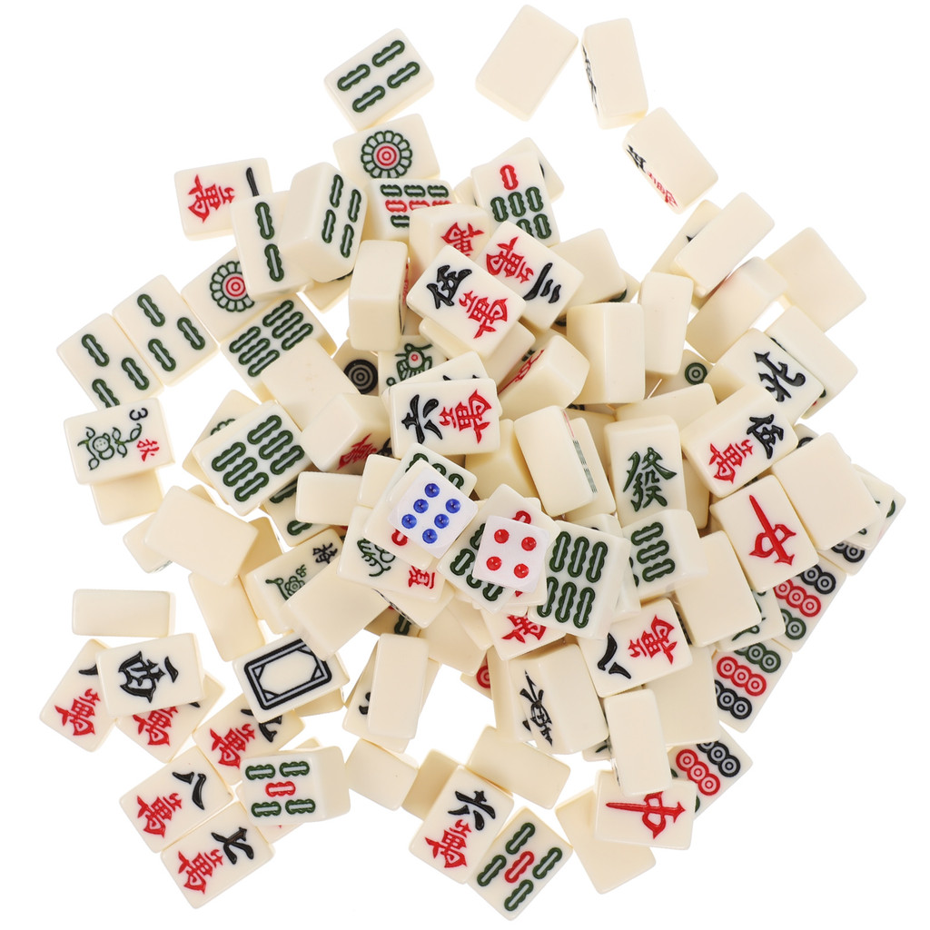 Jual Mahjong Set Game Chinese Mini Portable Tiles Sets Travel Tile ...