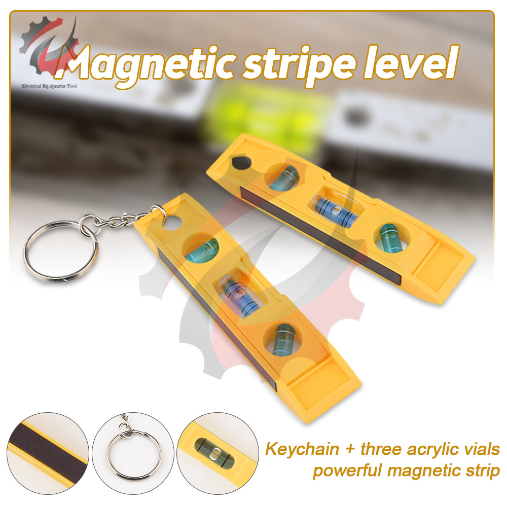 Jual Portable Mini 3 Bubble Level with Keychain Tor pedo Magnetic ...