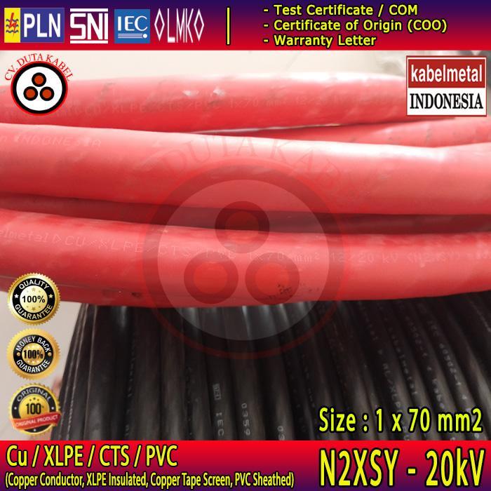 Jual Kabel Listrik N2XSY 1x70 mm2 12/20 (24)kV SUPREME CABLE ...