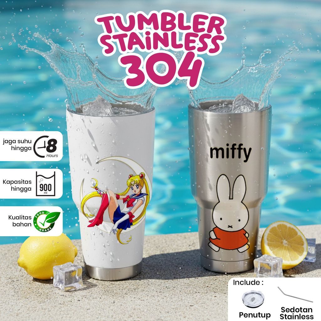 Jual Tumbler Stainless 304 Lucu dengan Kapasitas 900ml - Desain Sailor ...