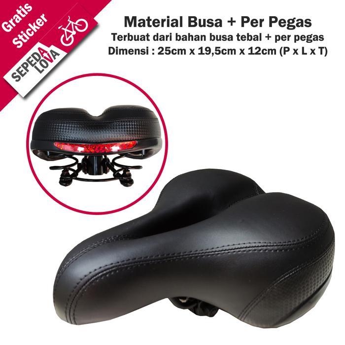 Jual JOK SADEL SEPEDA SADDLE BUSA BESAR LEBAR DENGAN PER PEGAS SL SPORT ...