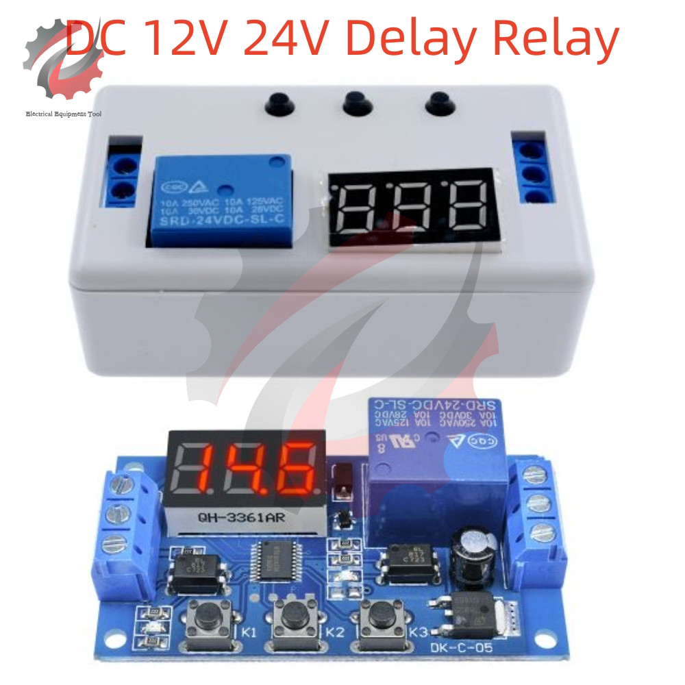 Jual 12V 24V Automation Delay Relay Trigger Timer Programmable Digital ...