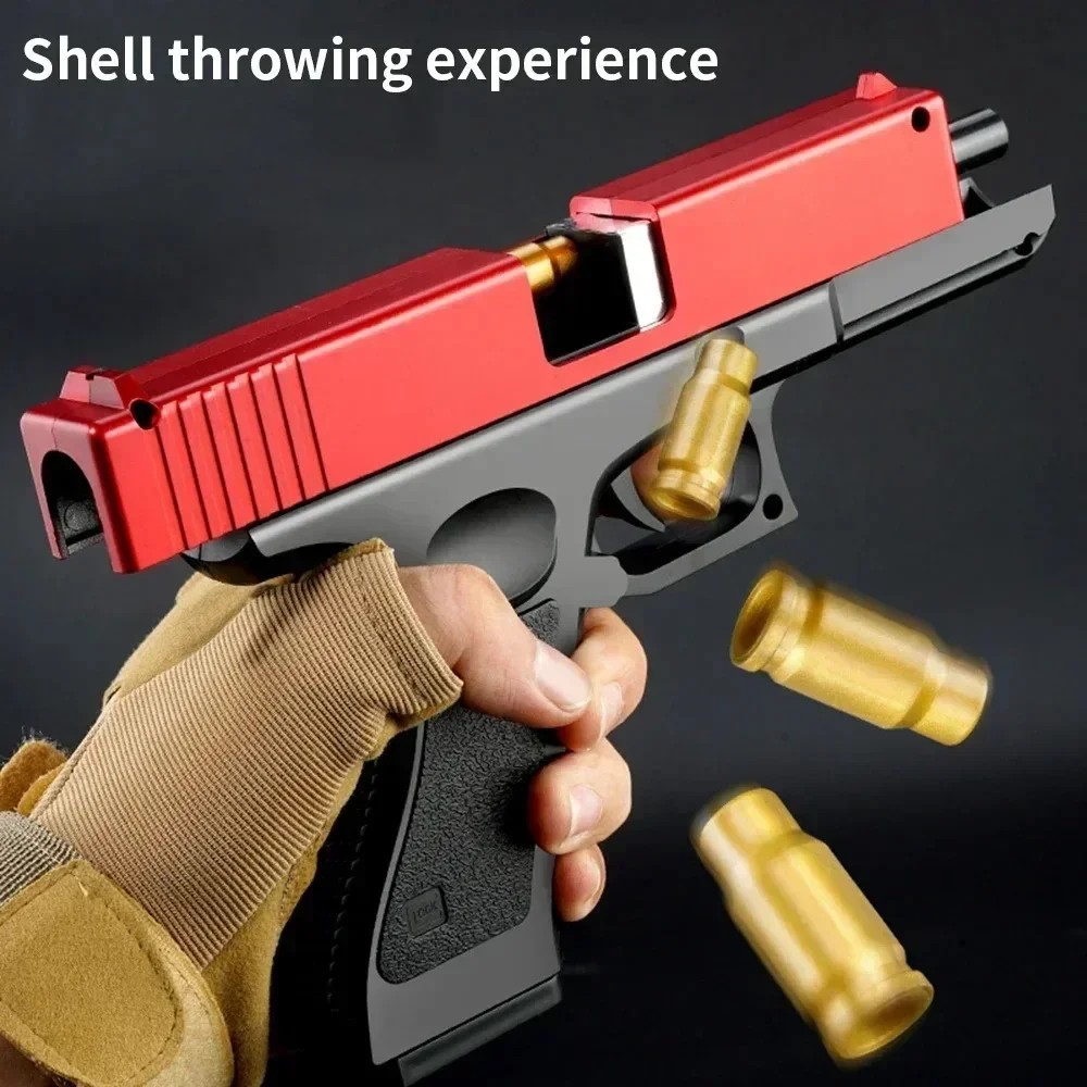 Jual M1911 Bullet Toy Gun for Kids Outdoor Glock Rock Soft Bullet Gun ...