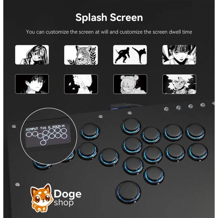Jual Haute42 Hautepad R16 Leverless Arcade Fight Stick Hitbox Flatbox ...