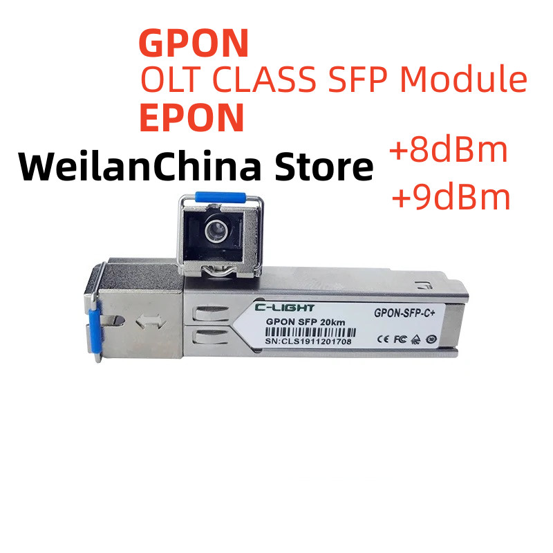 Jual E/GPON OLT CLASS C+++ SFP Module GBIC Power +8dBm +9dBm Fiber ...