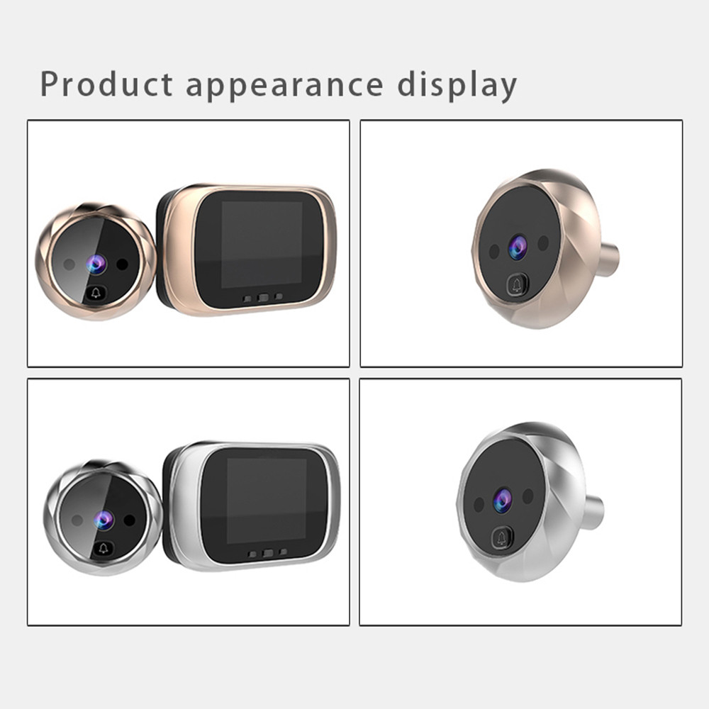 Jual Digital Door Viewer Peephole Door Camera Doorbell 2.8-inch Night ...
