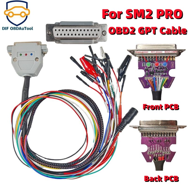 Jual SALE SM2 PRO Accessories with GPT function ODB2 Cable DB 25pin ...