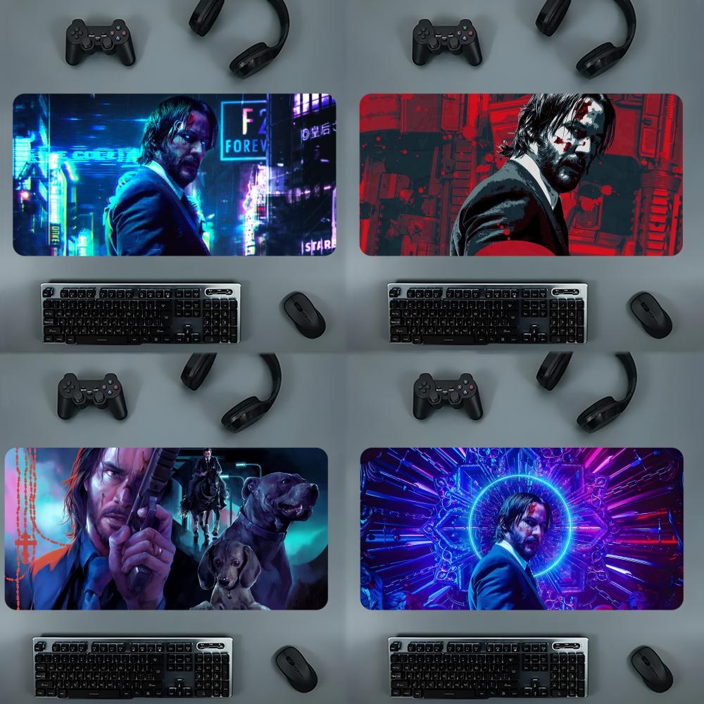 Jual neon John-Wick Mouse Pad Gamer Mousepad, 900x400,Deskmat ...