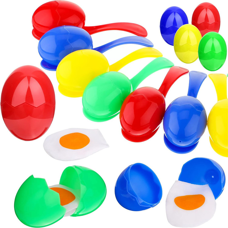 Jual Egg And Spoon Race Game for Kids Relay Race Sensory Balance Toys ...