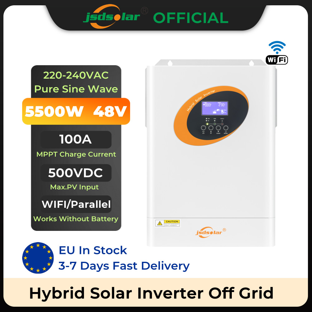 Jual jsdsolar 5.5KW 48V Off Grid Hybrid Solar Inverter Parallel Pure ...