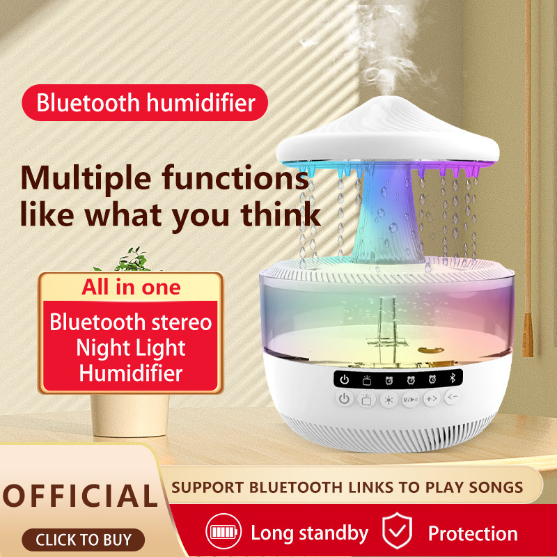 Jual Raindrop Humidifier Aromatherapy Cloud Mushroom Rain Sound Rain ...