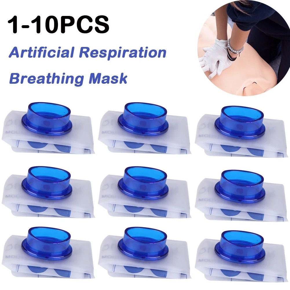 Jual Disposable First Aid Breathing Respirator Mouth to Mouth CPR Face ...
